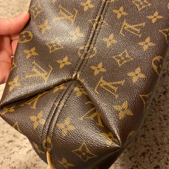 Louis Vuitton | Bags | Louis Vuitton Sully Mm Monogram Canvas Leather ...